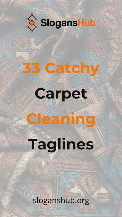 The Text Reads 3 Catchy Carpet Cleaning Tags