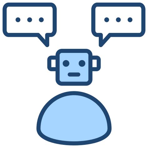 Chatbot Generic Blue Icon