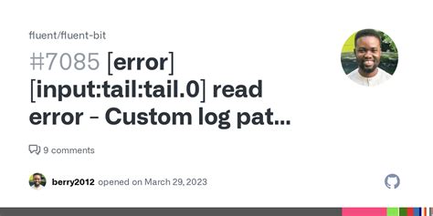 Error Inputtailtail0 Read Error Custom Log Path Returns Read