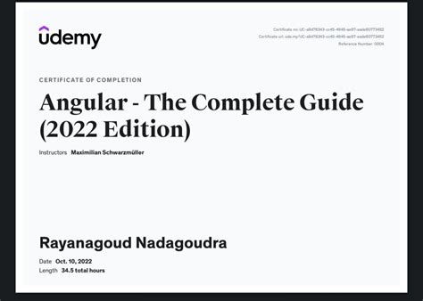 Rayanagoud Nadagoudra On Linkedin Certificate Of Completion Of Angular