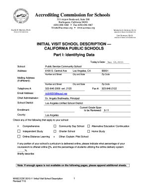 Fillable Online WASC PSCS V10 1 30 12 Final Docx Fax Email Print