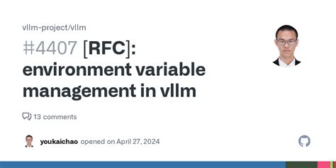 RFC Environment Variable Management In Vllm Issue Vllm Project Vllm GitHub
