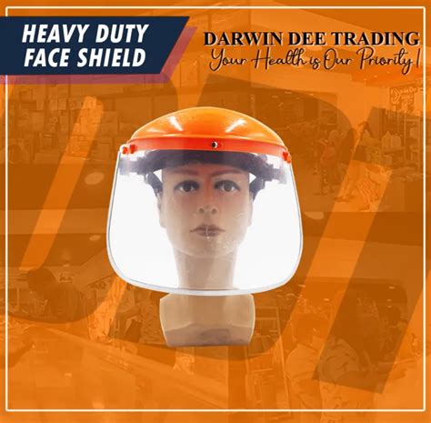 Heavy Duty Face Shield Orange Ppe Equipment Lazada Ph