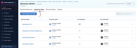 Application Maps Harness Developer Hub