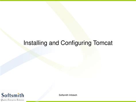 Installing And Configuring Tomcat Ppt Download