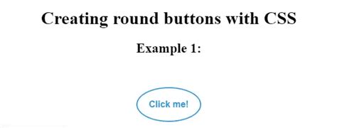 Creating A Round Button In CSS