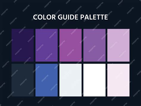 Rgb Hex의 판톤 컬러 팔레트 카탈로그 플 프리미엄 벡터