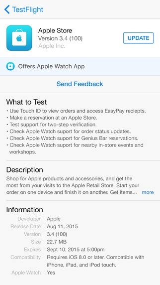 testflight 1 3 0 adds internal testing for tvos and beta redemption codes
