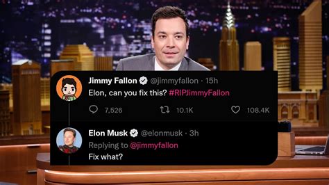 Ripjimmyfallon Trends On Twitter Jimmy Asked Elon Musk To Fix It
