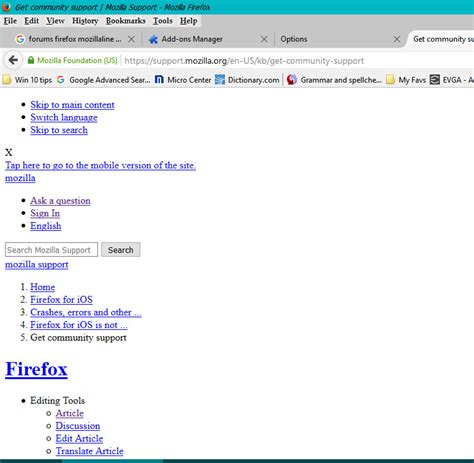 Formatting Is Missing All Web Pages No Suggestions Help Me Firefox Support Forum Mozilla Support