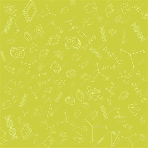 Premium Vector Back To School Pattern Background Set Of Different Drawings Related To The