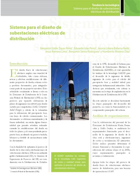 Sistema Para El Diseño De Subestaciones Eléctricas De Distribución B