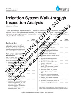 Fillable Online Ir Library Oregonstate Irrigation System Walk Through