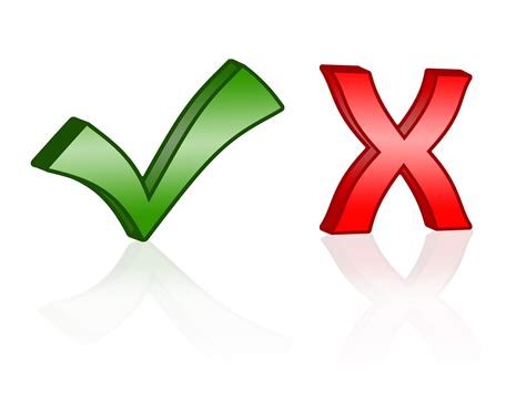 Галочка и крестик вектор 41 фото