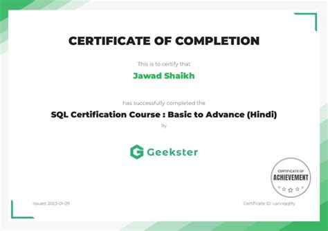 Jawad Shaikh On Linkedin Sqlcertified Geekster