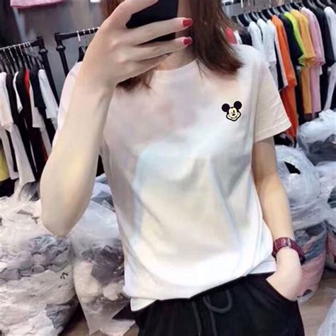 新年红色纯棉短袖t恤女2023新款宽松韩版卡通上衣ins百搭半袖体恤虎窝淘
