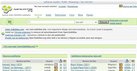 7 Webs Para Descargar Subtítulos De Series Y Películas 2025 Tecnoguia