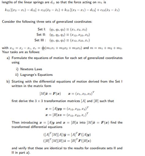 Solved Consider The Three Particle System Shown In Figure 516 The