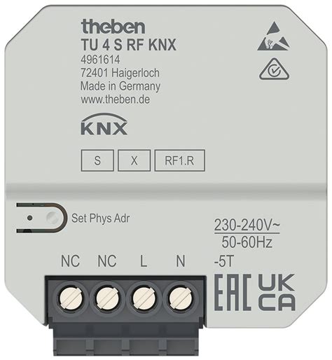 UP Funk Tasterschnittstelle KNX Theben TU 4 S RF 4 Kanal