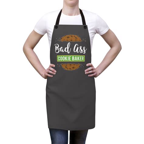 Cookie Apron Baking Apron Bad Ass Cookie Baker Apron Etsy