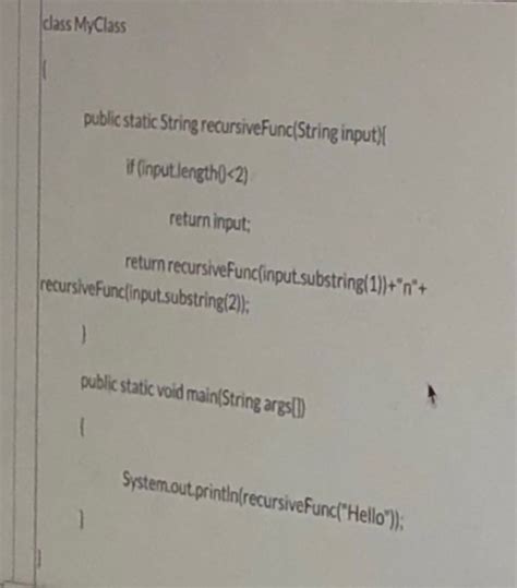 Solved Class Myclass Public Static String