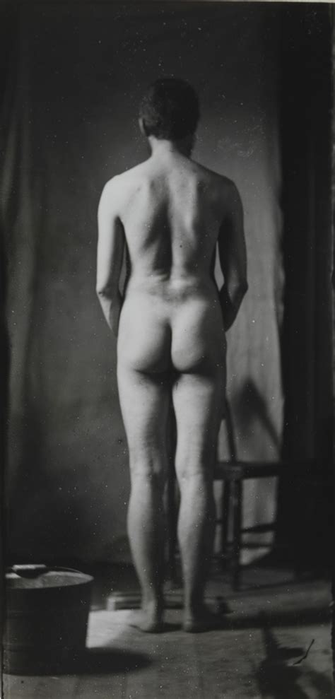 Circle Of Eakins Naked Series Thomas Eakins In Front Of Cloth Backdrop Pose Ca