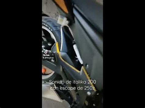 Italika 200z 2023 Con Escape De 250z Sonido YouTube
