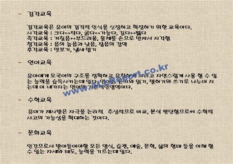 유아교육학 몬테소리 프로그램사범교육레포트