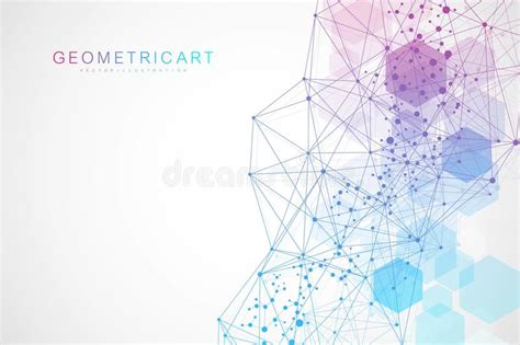 Modern Futuristic Background Of The Scientific Hexagonal Pattern