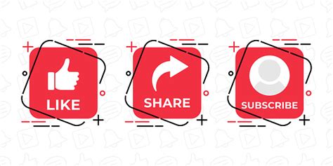 좋아요 공유 댓글 구독 및 공유 아이콘 버튼 벡터 그림 비디오 채널 블로그 및 배경 배너 개념에 대한 소셜 미디어 버튼 또는 아이콘 벡터 일러스트 디자인 템플릿 세트 모금에