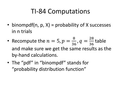 PPT The Binomial Distribution PowerPoint Presentation Free Download ID 2216719