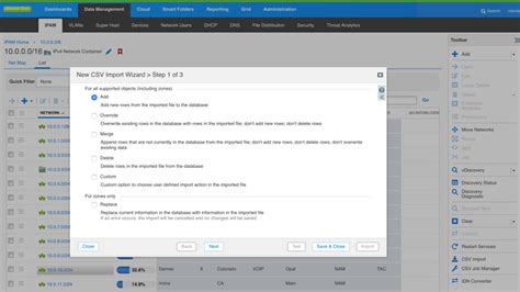 Importing IPAM Data Via CSV