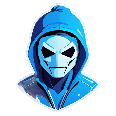 i made an ai sticker of hacker man blue