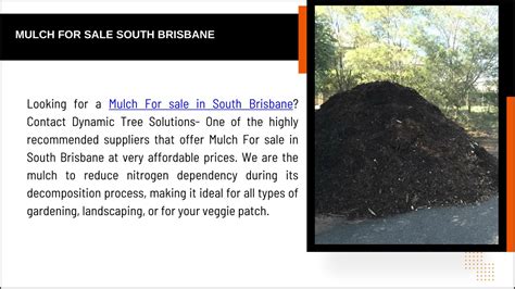 Ppt Aged Forest Mulch Sales And Delivery Powerpoint Presentation Free