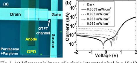 Figure 1 From A 10×10 All Organic Passive Pixel Sensor Array Semantic