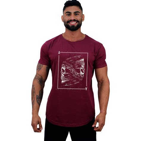 Camiseta Longline Masculina Manga Curta MXD Conceito Ases Indígena