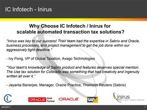 oracle scalable automated transaction tax solutions ppt