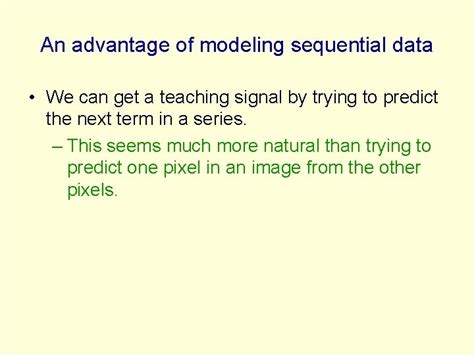 Neural Networks Lecture Learning In Recurrent Networks