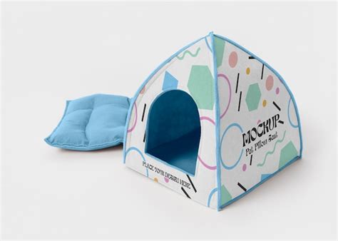 Maqueta de diseño de cama para mascotas Archivo PSD Premium