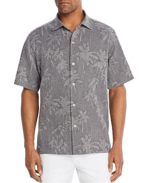 Tommy Bahama Digital Palm Short Sleeve Silk Jacquard Classic Fit