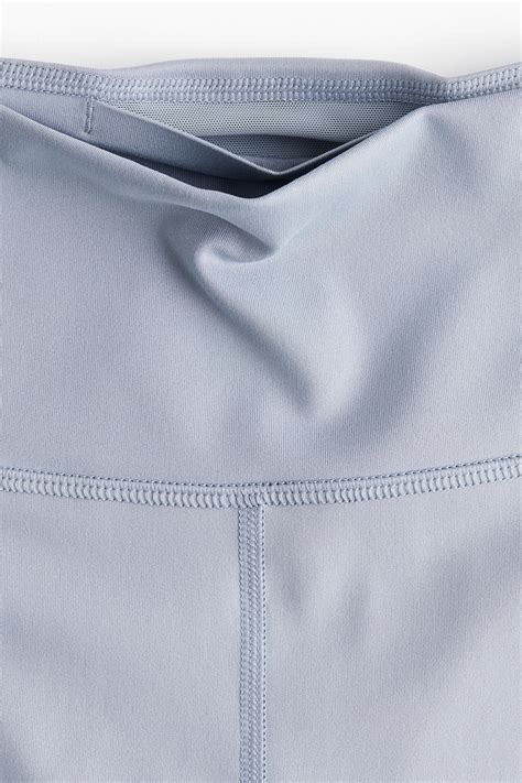 Pocket Detail Sports Leggings With Drymove™ Light Blue Ladies H