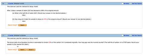 Solved 6 12 Points SPreCalc7 4 6 022 My Notes Ask Your This Chegg