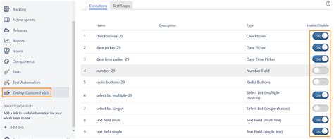 Customize Global Level Custom Fields Zephyr Essential Dc Documentation