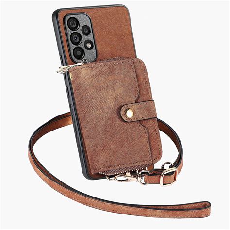 Dteck Samsung Galaxy A G Crossbody Wallet Case Zipper Pu Leather Phone Case With Card Holder