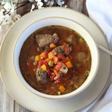 Easy Vegetable Beef Soup Hearty And Delicious Soup Recipe