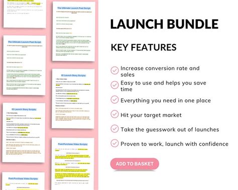 Launch Scripts Templates Launch Email Scripts Membership Etsy