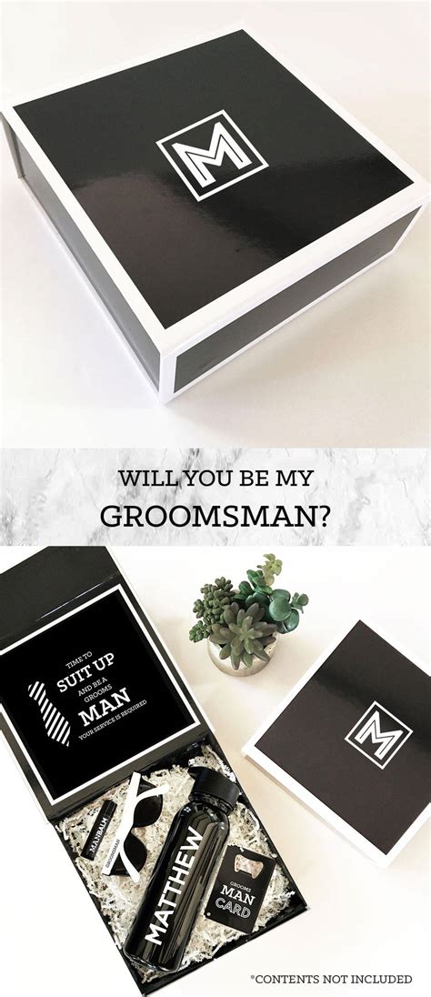 Will You Be My Groomsman Box Groomsmen Gift Groomsmen Proposal Etsy