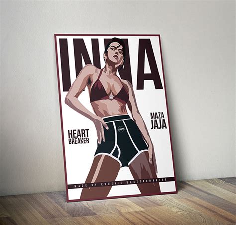 INNA VECTOR ILLUSTRATION POSTER DESIGN On Behance