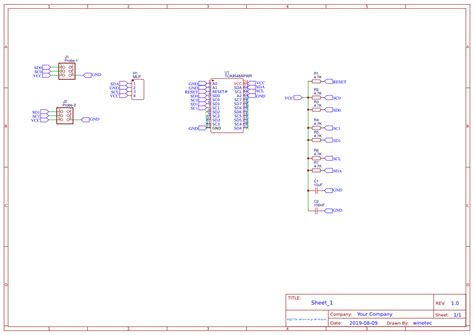I2C Multiplexer V2 EasyEDA Open Source Hardware Lab