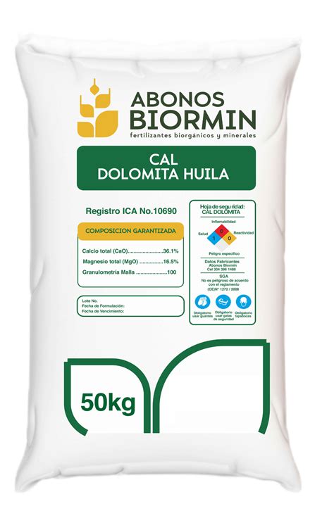 Cal Dolomita Huila 50kg Todoparacafe